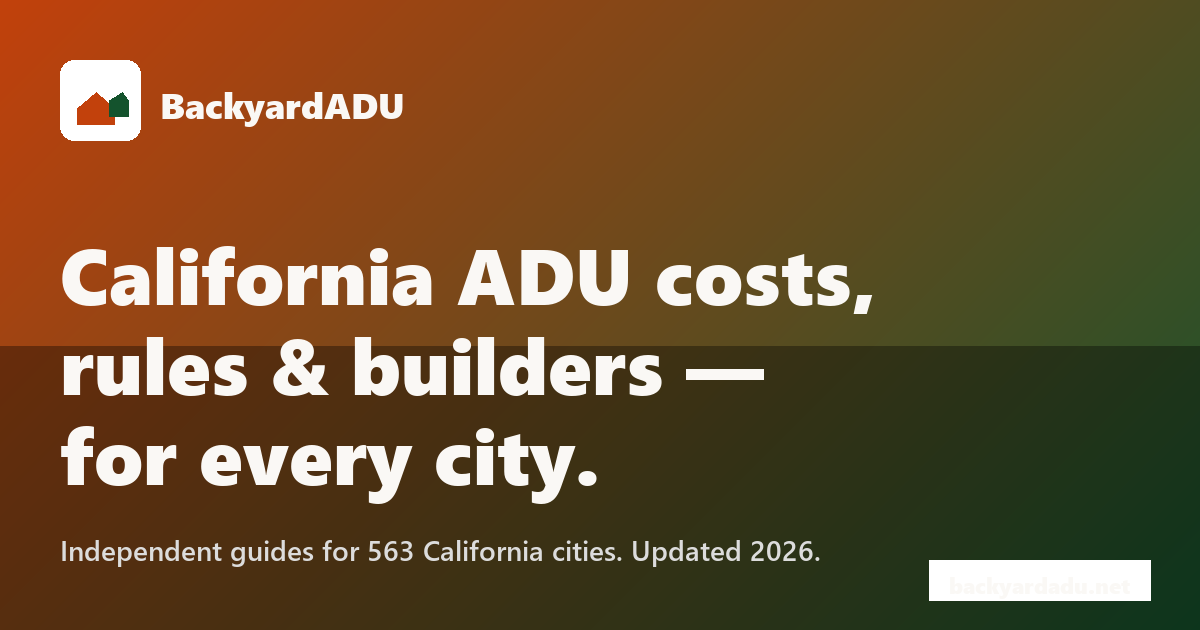 California ADU Builders Directory | BackyardADU